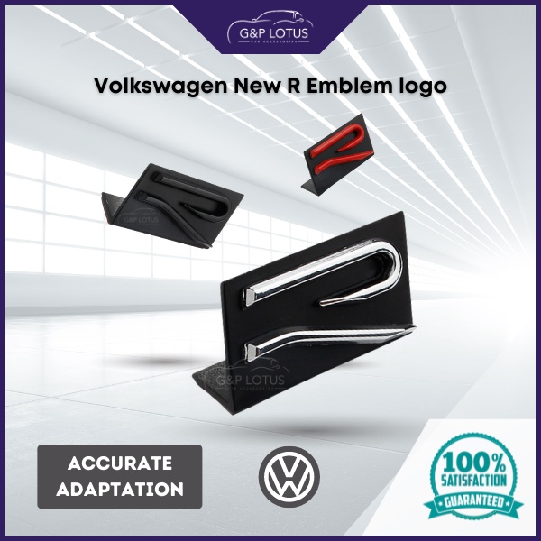 Universal Volkswagen Vw New 3D R Logo Car Emblem Sticker Front & Rear ...