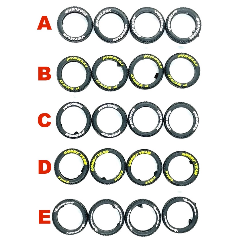 1:64 rubber tyre without rim, 4 pcs = 1 set | Shopee Philippines
