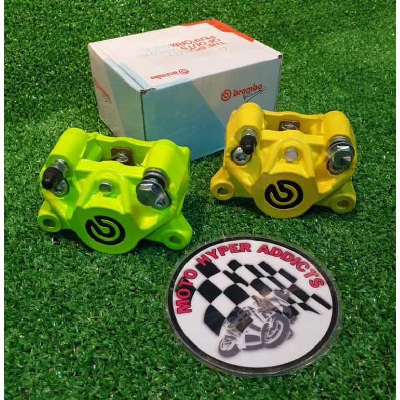 2-PISTON CALIPER BAKED COLORED - UNIVERSAL (BRAKE CALIPER ONLY ...