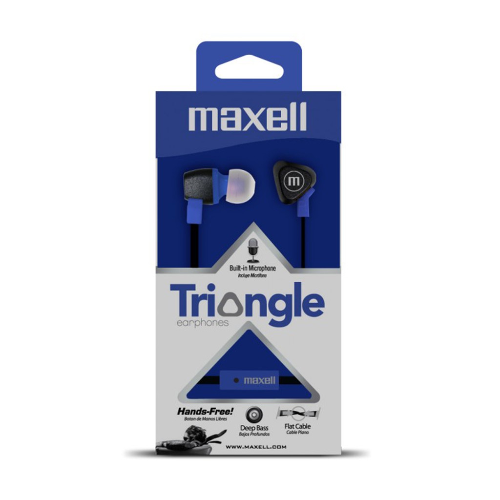 Maxell Triangle Earphones | Shopee Philippines
