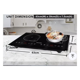 Imarflex IDX-3250B Induction Cooker Double Burner Cooktop IDX3250B ...