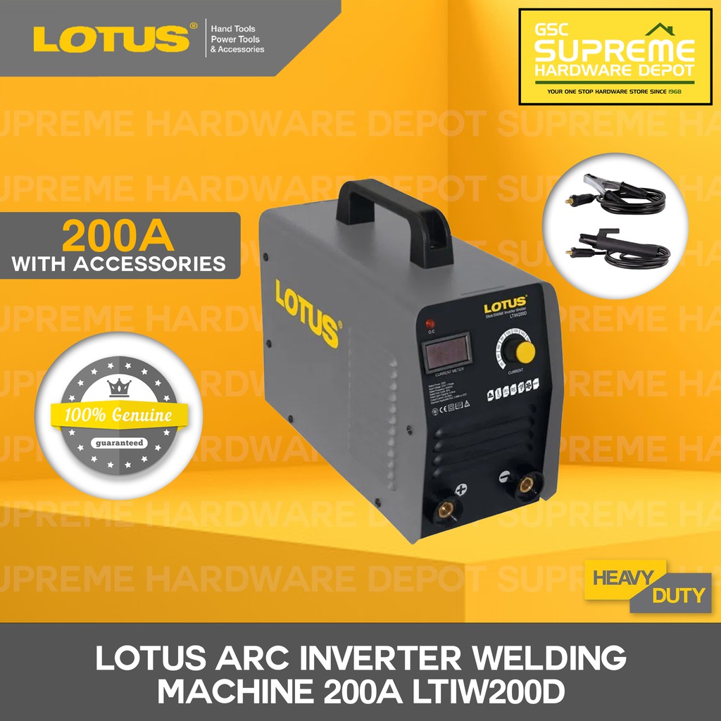 Lotus 200A ARC Inverter Welding Machine LTIW200D | Shopee Philippines