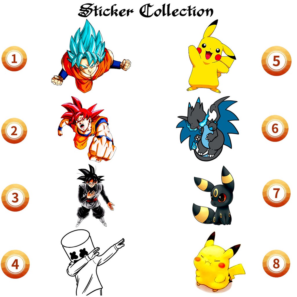 Anime Stickers Decals Water Proof Fade Proof for Motorcycle / Car ...