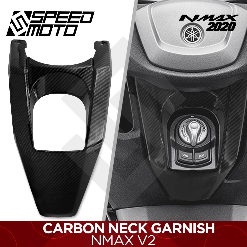MOKOTO YAMAHA NMAX V2 / V2.1 NECK GARNISH CARBON AND FORGED CARBON ...