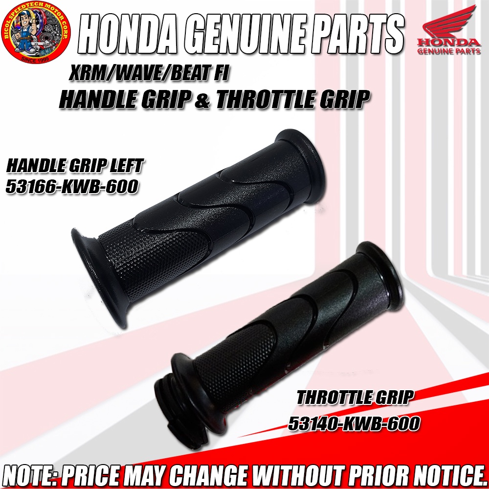 TMX 125 ALPHA/TMS 125 GENUINE HANDLE GRIP LH (53166-KWB-600) & THROTTLE ...