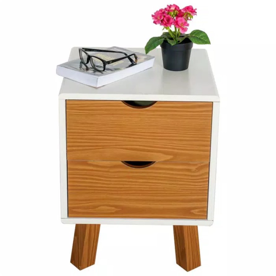 KAYU Grace GS-01 Minimalist Nightstand Rack N Drawer Wooden Bed Box ...