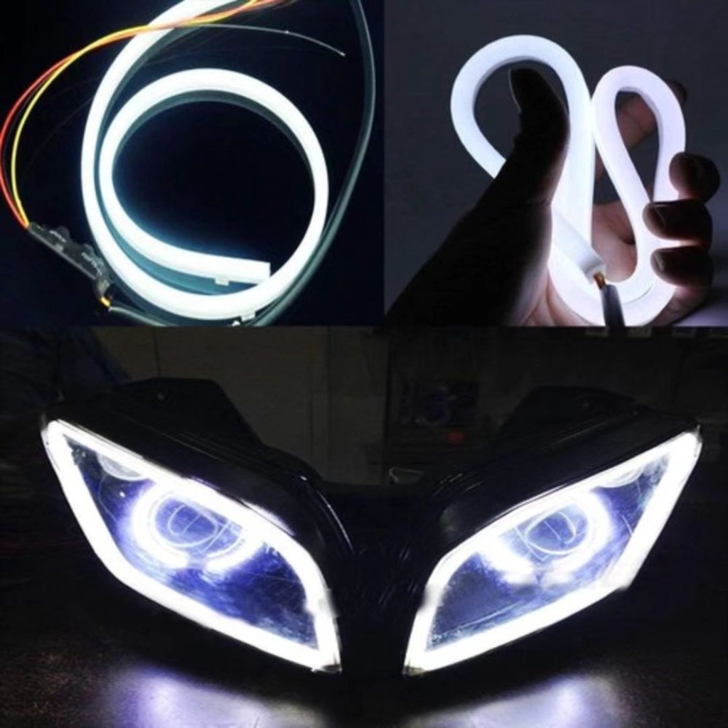 Motorcycle Eye line rubber flexible LED 60cm | Shopee Philippines