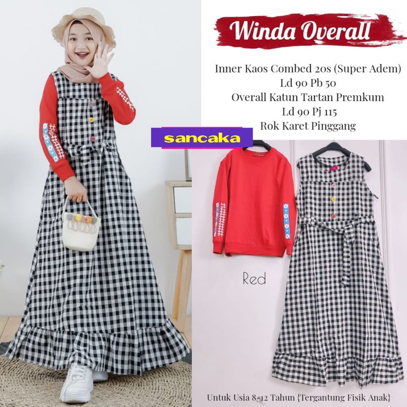 Winda Set Latest Kids Overalls Suit Tartan Cartoon Overalls And ...