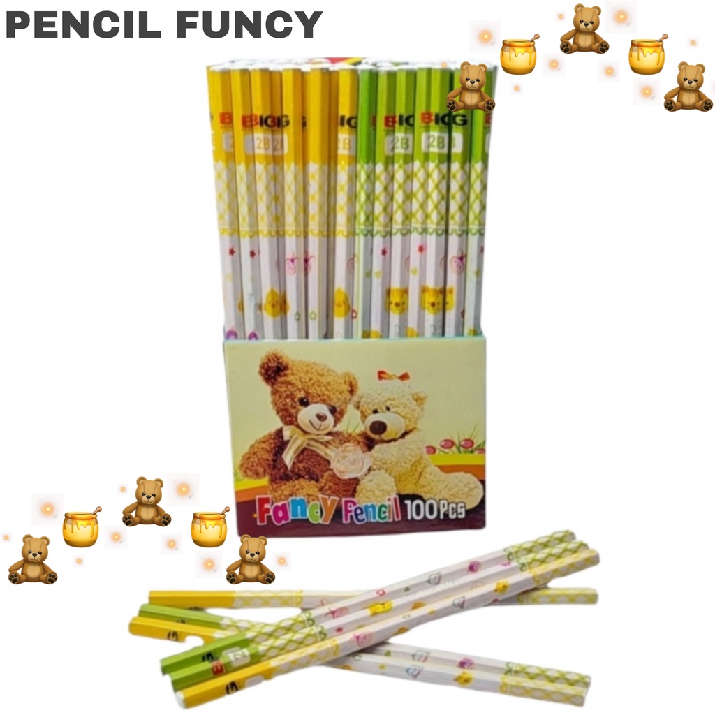 Funcy Character Motif Pencil For Kids And Souvenirs | Shopee Philippines