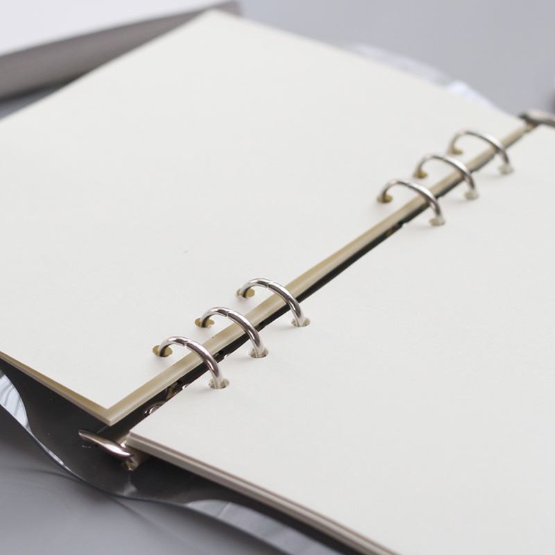 A5/A6 Binder Notebook 6 Rings Loose Leaf Refill DIY Handbook Refillable ...