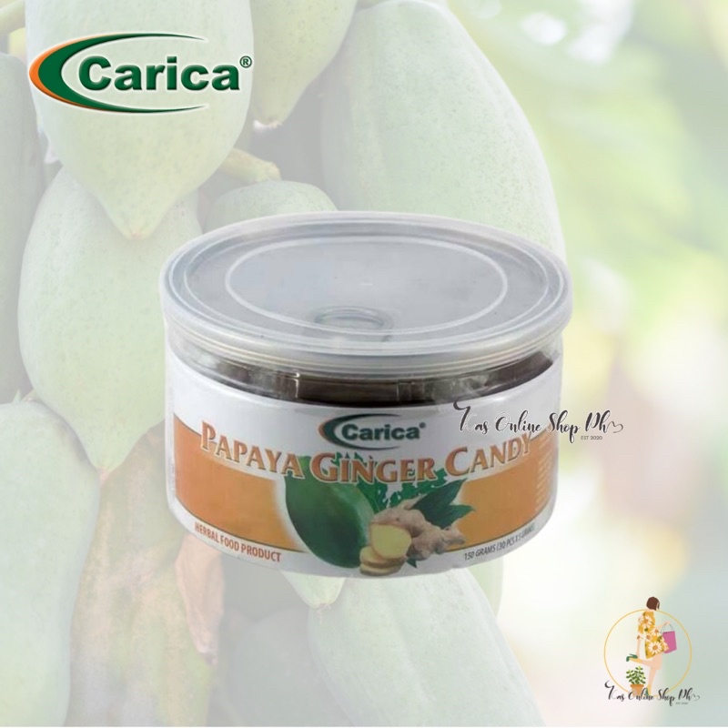 Carica Ginger Candy - Canister of 30 Pieces | Shopee Philippines