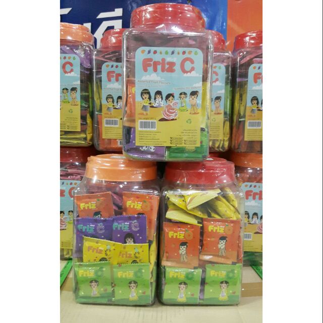 FRIZ-C Whitmin C Assorted Flavor Contains 100 Sachets/Jar (1 Sachet 10 ...