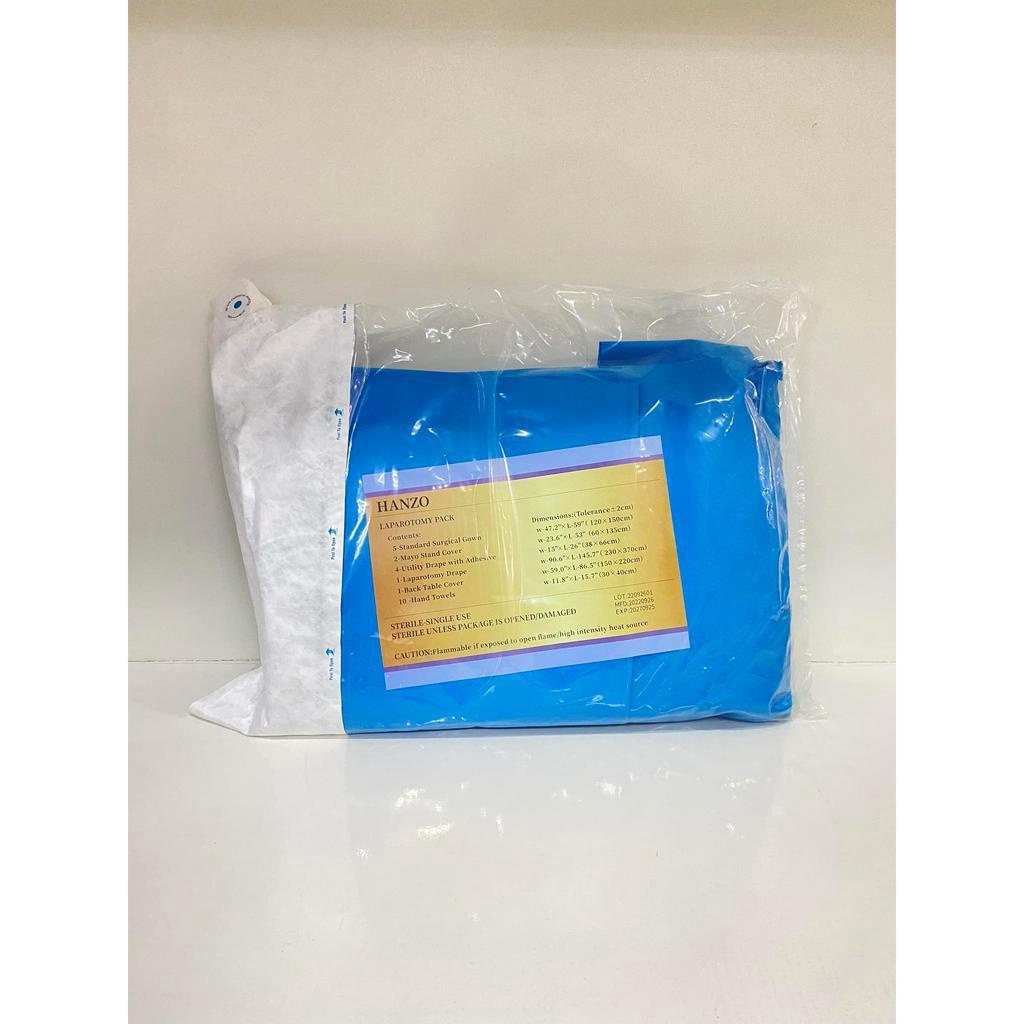 DISPOSABLE LAPAROTOMY PACK STERILE COMPLETE SURGICAL PACK | Shopee ...