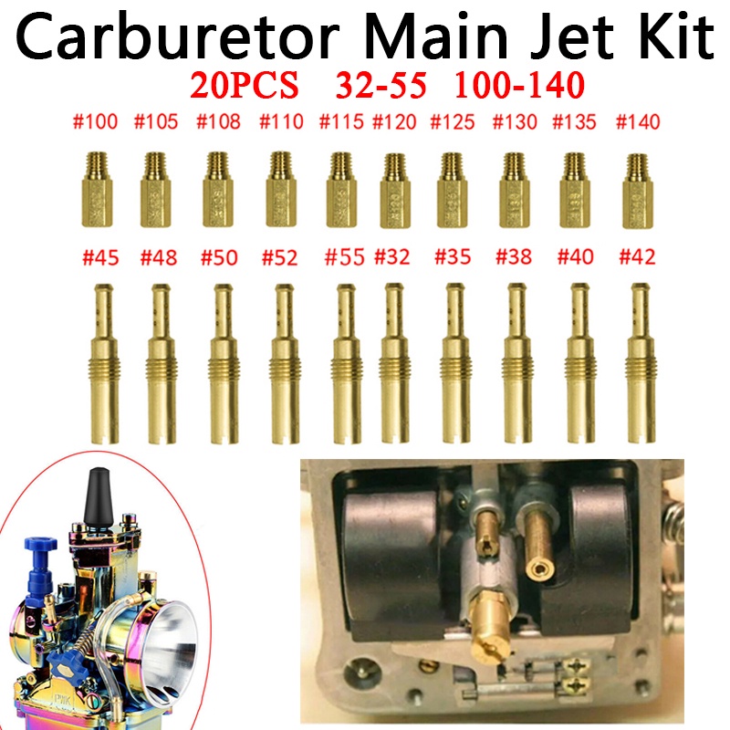 Carburetor Main Jet Kit with Slow/Pilot Jet Set Replacement Fir For NSR ...