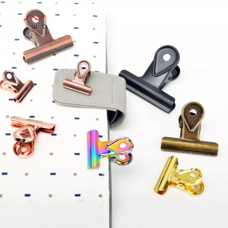 Metallic Collection Paper Clamp Binder | Shopee Philippines