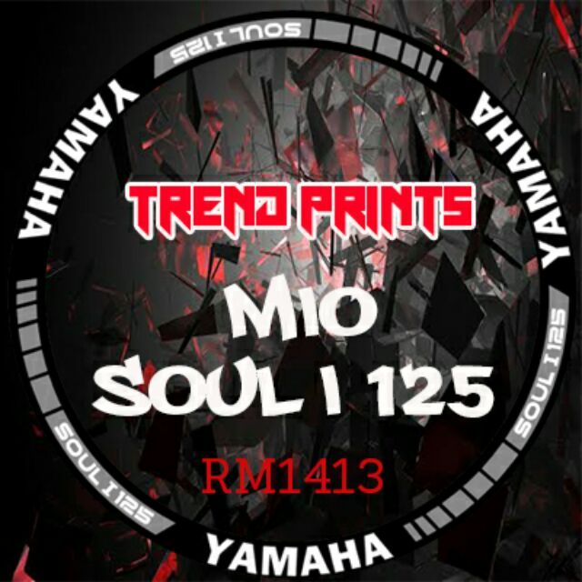 MIO SOUL I 125 MAGS STICKER | Shopee Philippines