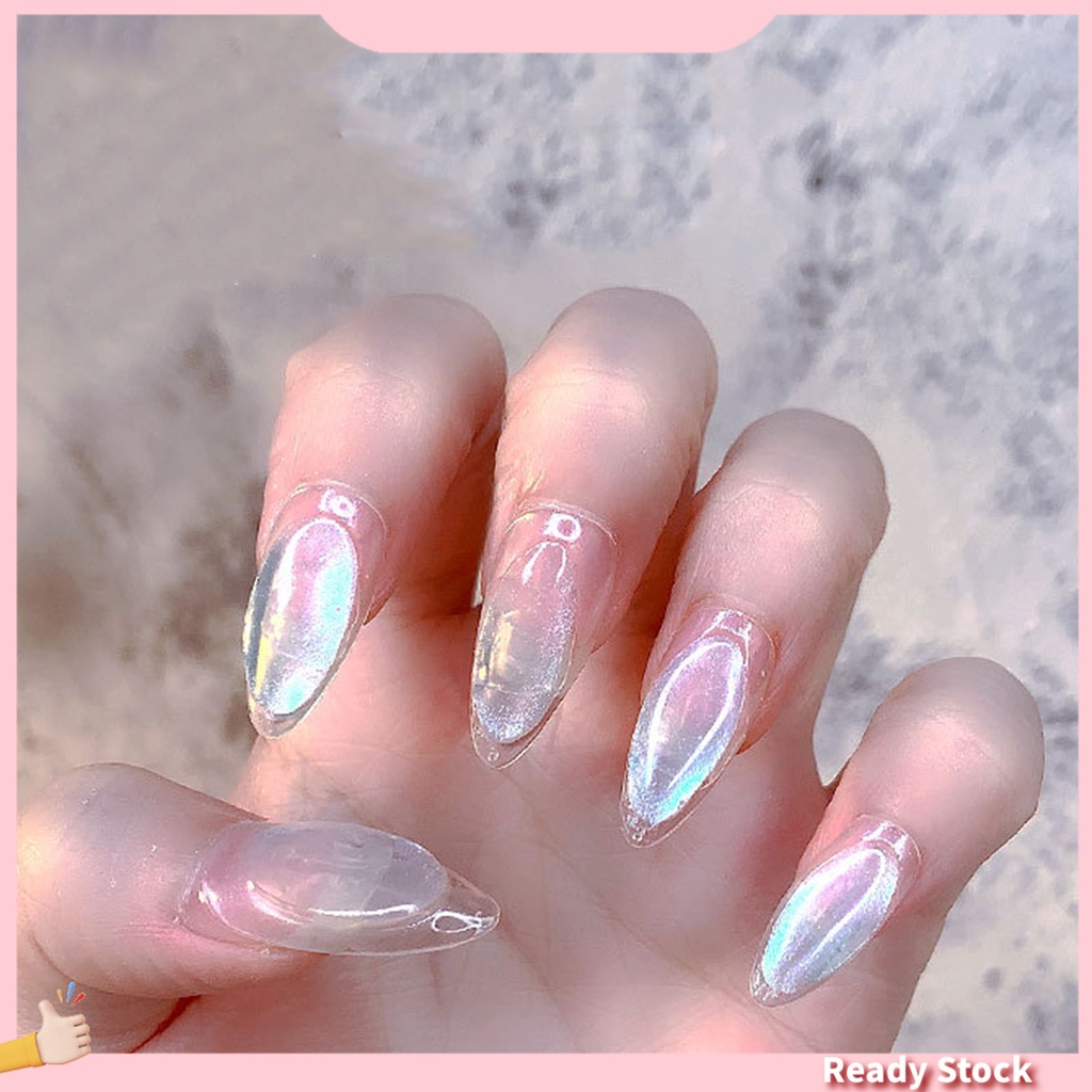 shinygirl 2g Pearlescent Nail Art Powder Ice Penetration Bright Pearl ...