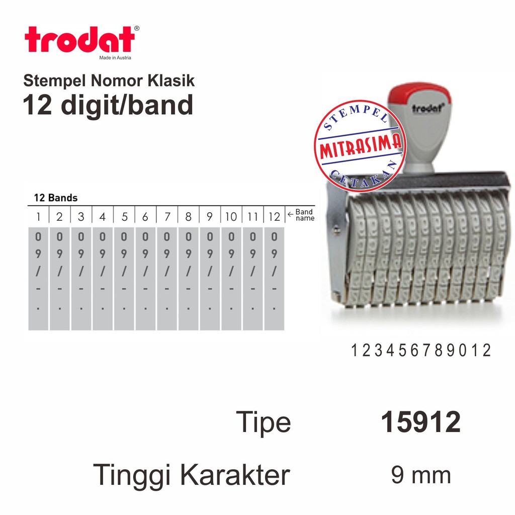 Classic Stamp 12-digit Trodat Brand Number | Shopee Philippines