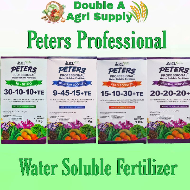 Peters Professional Water Soluble Foliar Fertilizer 1 Kilo | Shopee ...