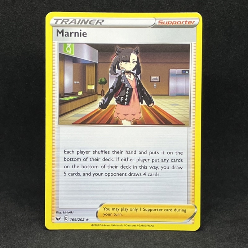 Pokemon TCG Marnie Rare Theme Deck Exclusive 169/202 2020 Sword & Shield Competitive Trainer ...
