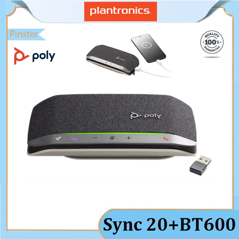 plantronics (Poly) Sync 20+, Microsoft, Smart Conference Speakerphone ...