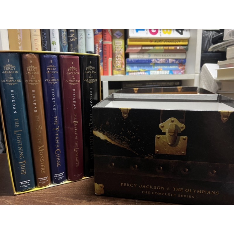 Percy Jackson & The Olympians Rick Riordan 1-5 Trunk Chest Set With Map ...