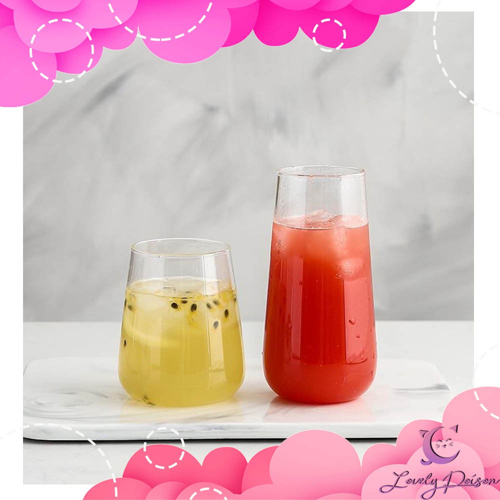 baso glass_ Lovely Poison Tall Transparent Mountain Fuji Shaped Glass ...