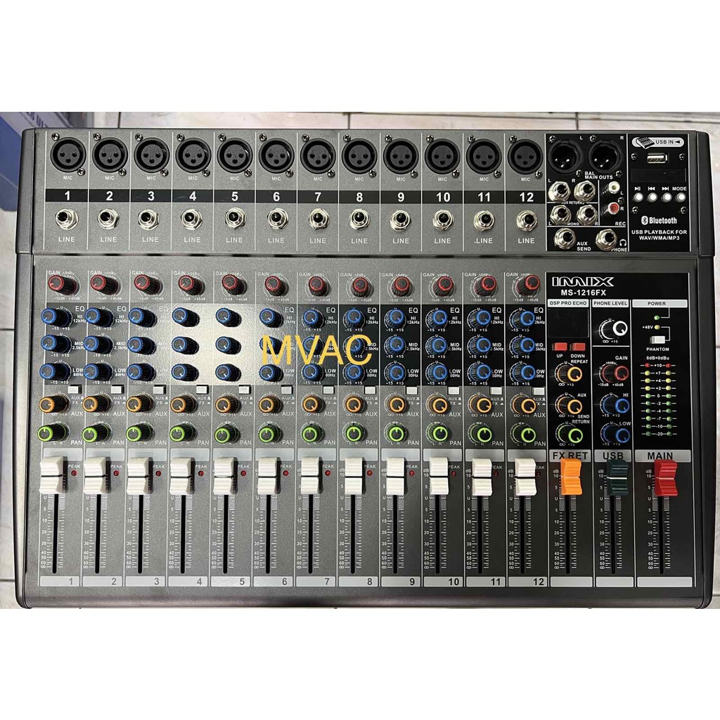 IMIX by Trident MS-1216FX 12'' Channel Ultra Slim Mixer | Shopee ...