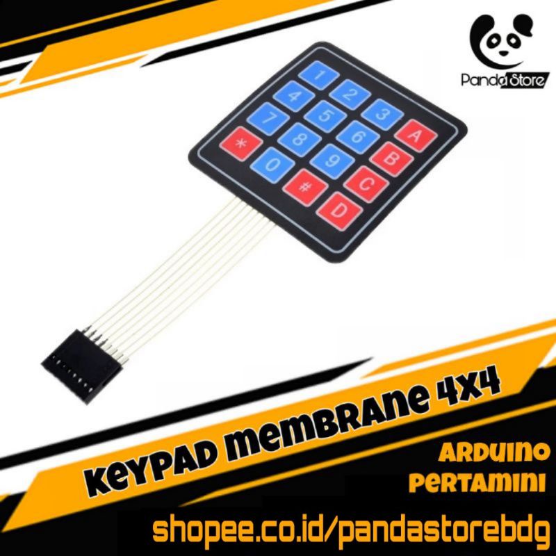 Keypad Membrane 4x4 Matrix Arduino 4x4 Input Keypad Pom Mini | Shopee ...