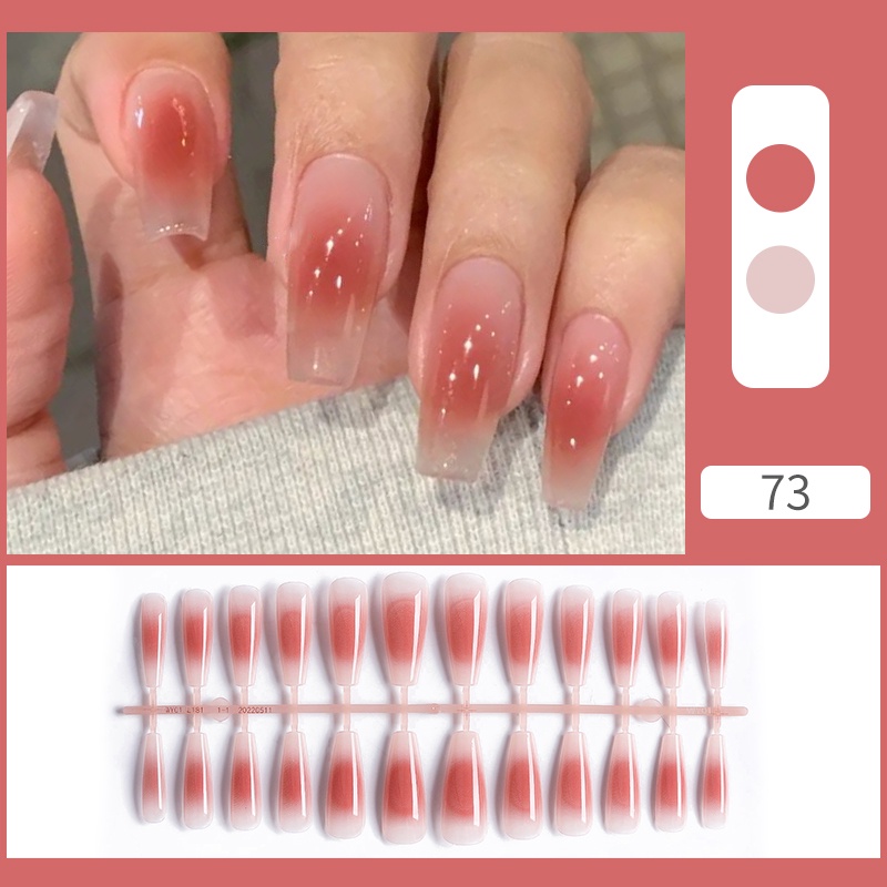 UR SUGAR 24pcs/Set French Fake Nail Tips Full Cover Tip Artificial ...