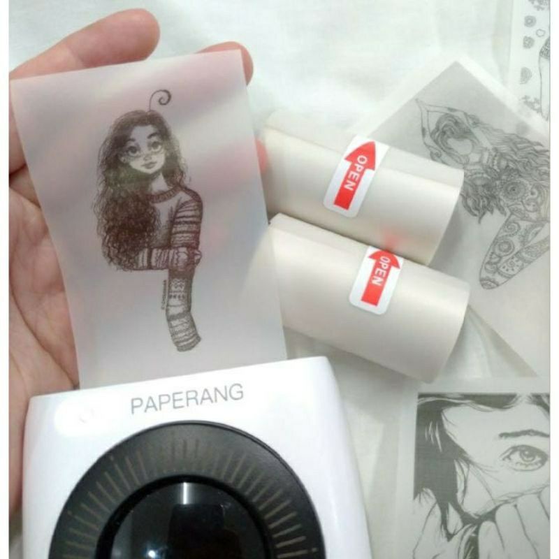 Semi Transparent Paperang Sticker | Shopee Philippines