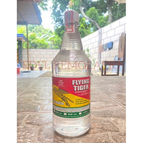 flying tiger brand denatured alcohol 1 LITER | Shopee Philippines