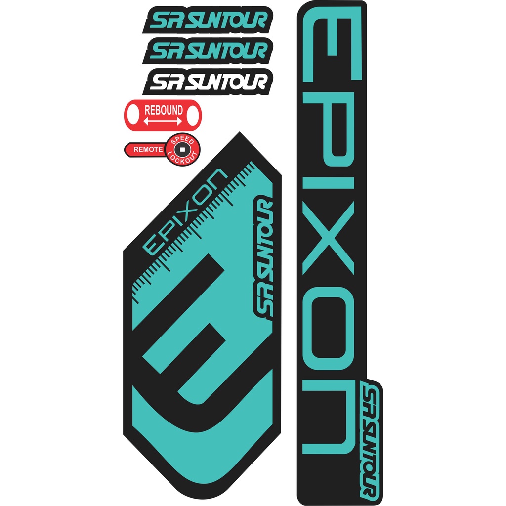 Epixon sr suntour ( Fork Decals / Bike sticker fork with gloss laminate ...