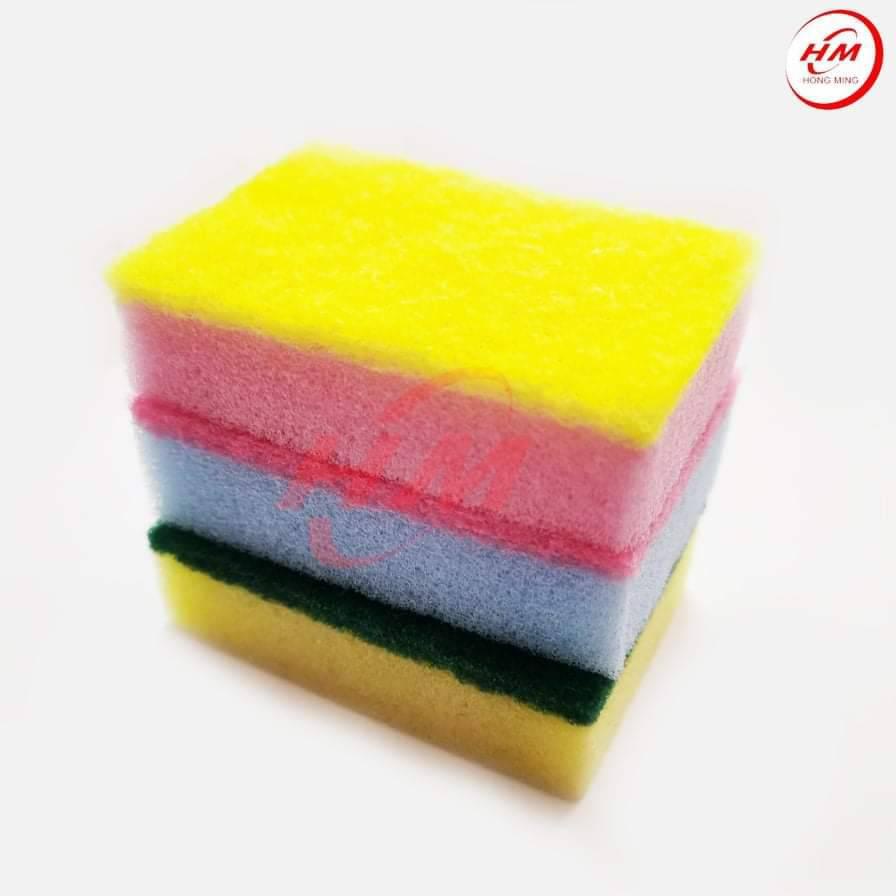 HONG MING Multipurpose clearing scrub Scouring Sponges Sponge (3in1 ...