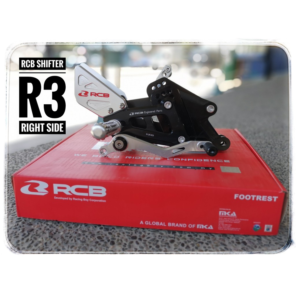 RCB SINGLE SHIFTER [REARSET] YAMAHA R25/R3 BLACK | Shopee Philippines