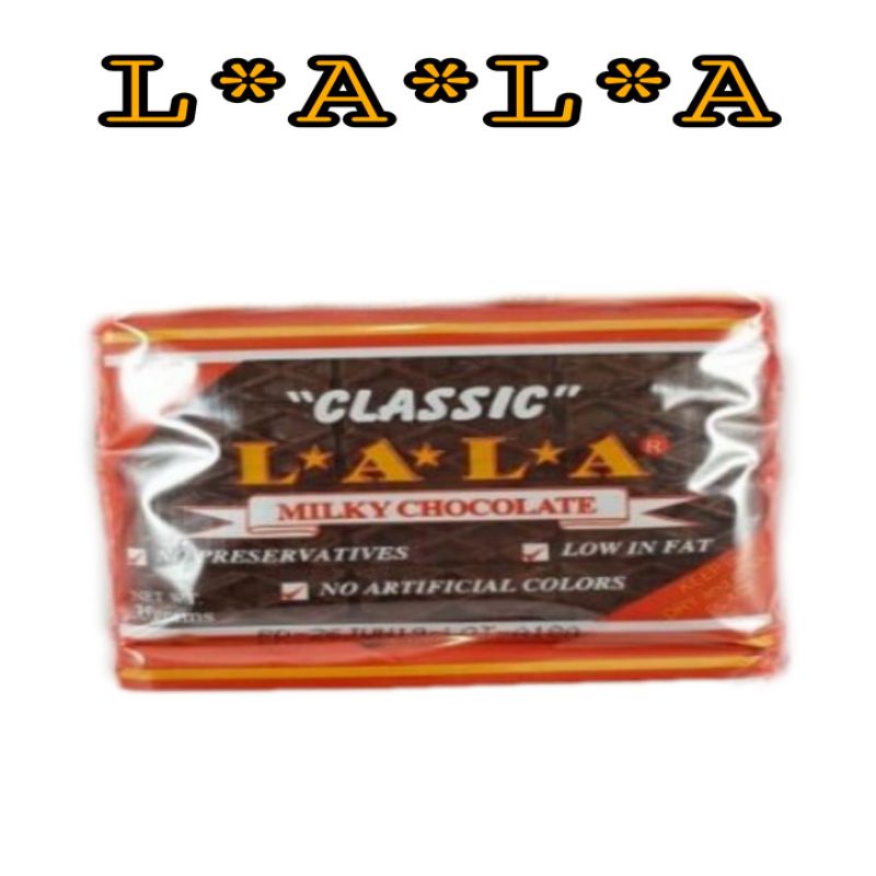 lala milk chocolate bar for sale. batang 90s favorite | Shopee Philippines
