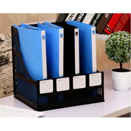 4-grid File Holder Document Holder with Index Label Desk Management ...