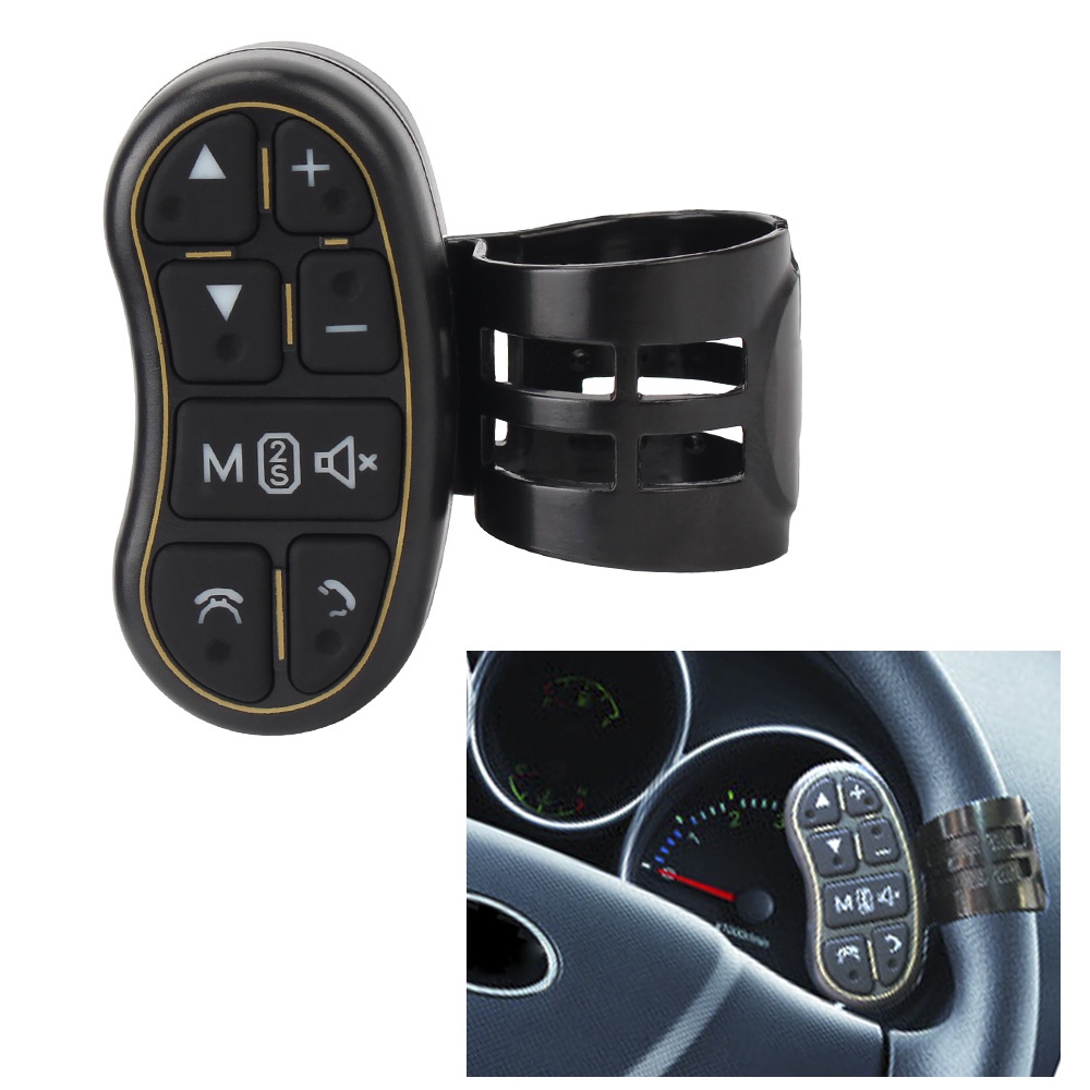 Car Steering Wheel Controller Car Navigation DVD Wireless Remote ...