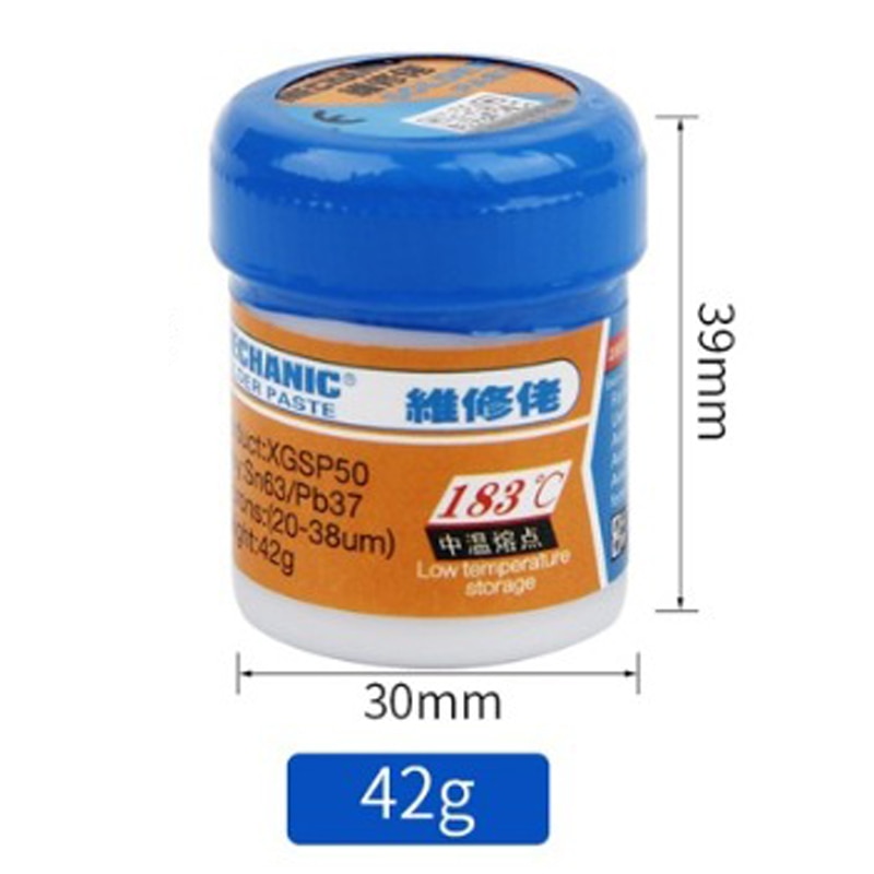 MECHANIC Solder Paste Flux Melting Point 183C Tin Sn63/Pb67 for Soldering Iron Circuit Board ...