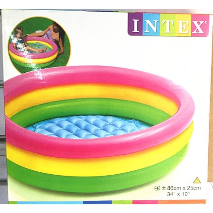 INTEX COD Rainbow - inflatable swimming pool | Shopee Philippines