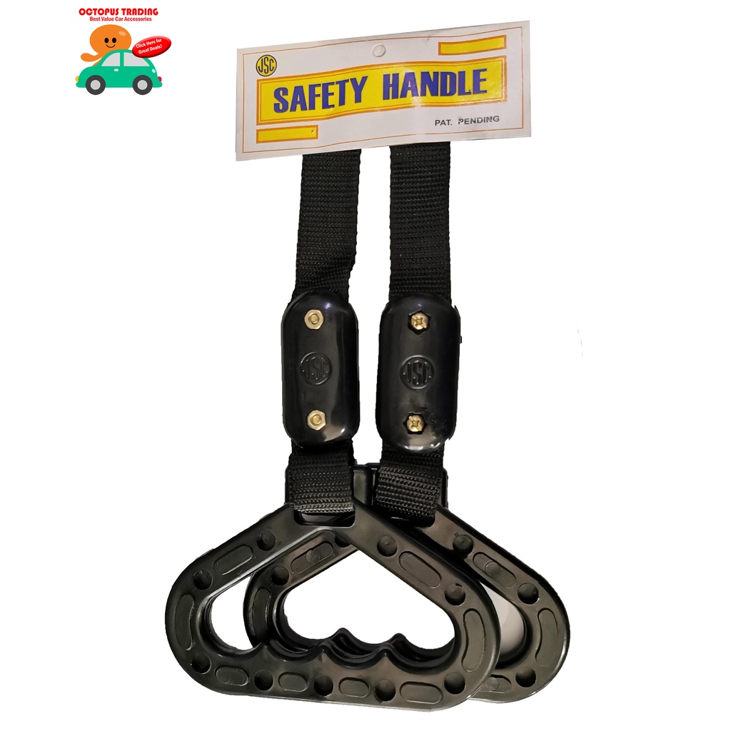 Universal Car Safety Grab Handles Automobile Secure Blue Red Black Set ...