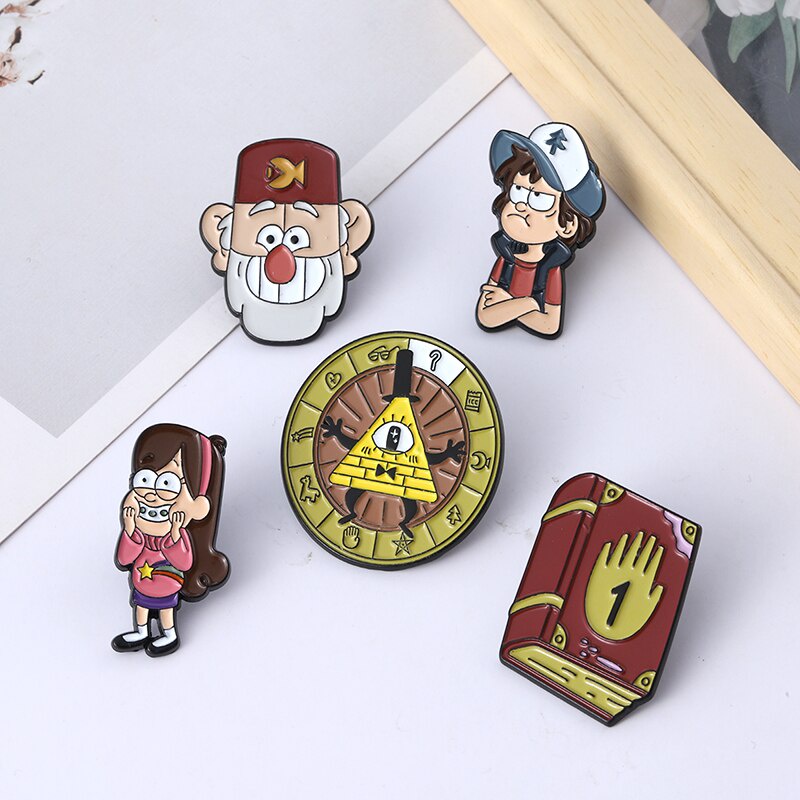 Enamel Pin - Cartoon Character Brooch, Custom Backpack Jewelry for ...