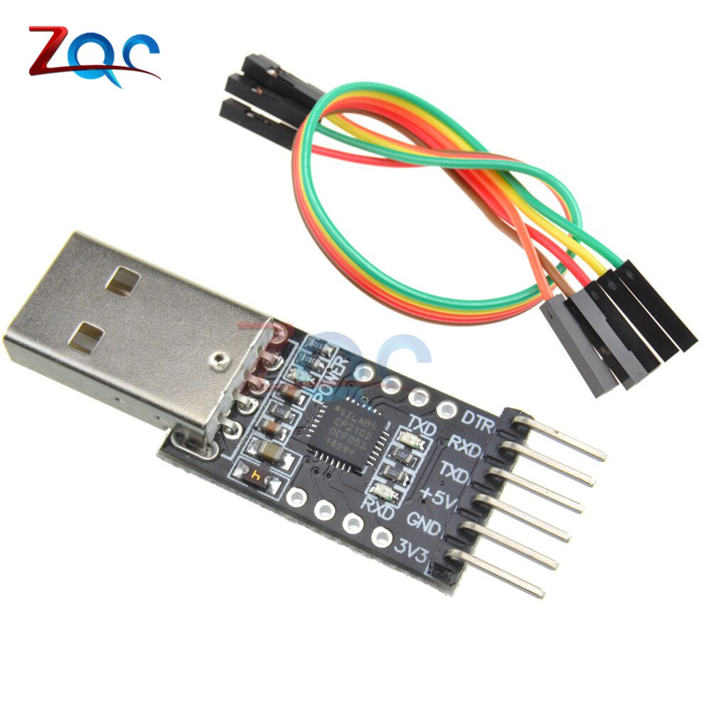 CP2102 USB 2.0 to UART TTL Serial 6 PIN Converter Connector Module with ...
