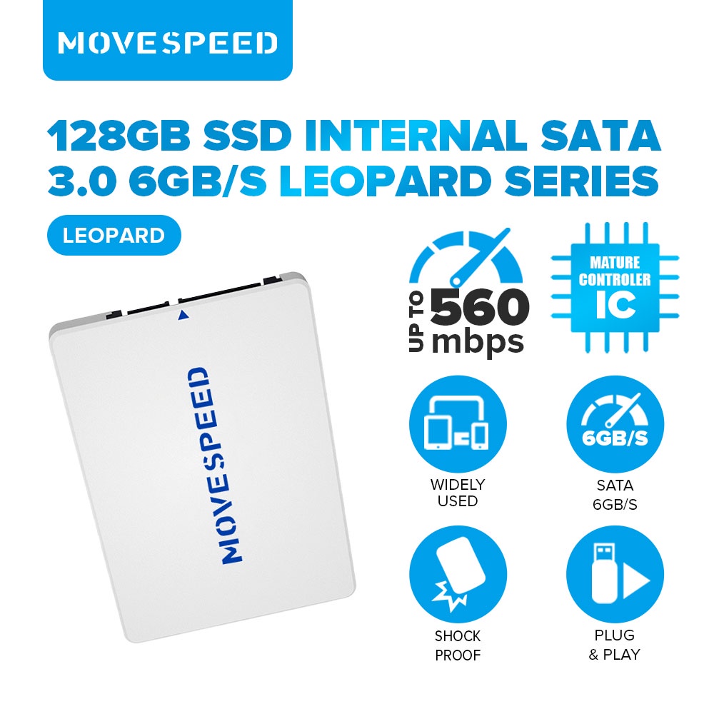 Move Speed Leopard SSD SATA Series 3.0 Internal Solid State Drive 128GB|256GB For Laptop PC ...