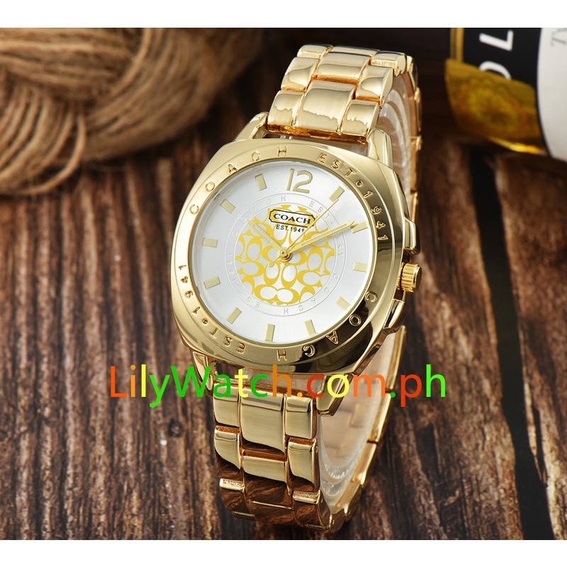 COACH Watch Women Pawnable Gold COACH Watch For Men COACH Ladies ...