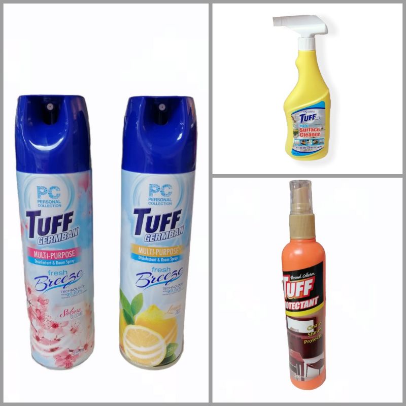 Tuff Multi-Purpose Disinfectant and Room Spray 250ml, Surface Cleaner ...