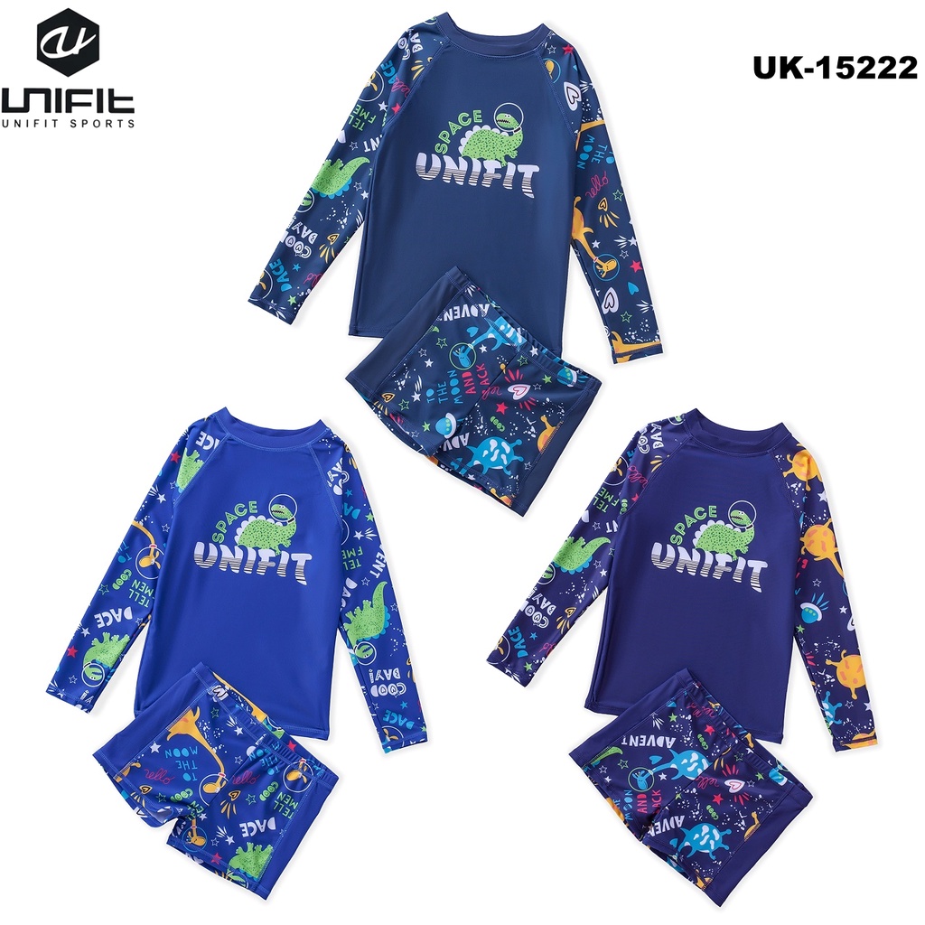 UNIFIT Kids Rush Guard Terno Swimming Attire Boys UK-15222 | Shopee ...