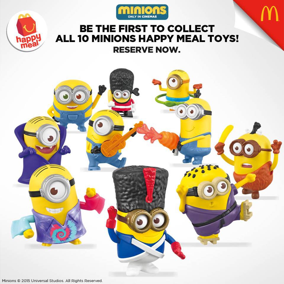 Mcdo Happy Meal Toy Minions (Complete Set) | Shopee Philippines