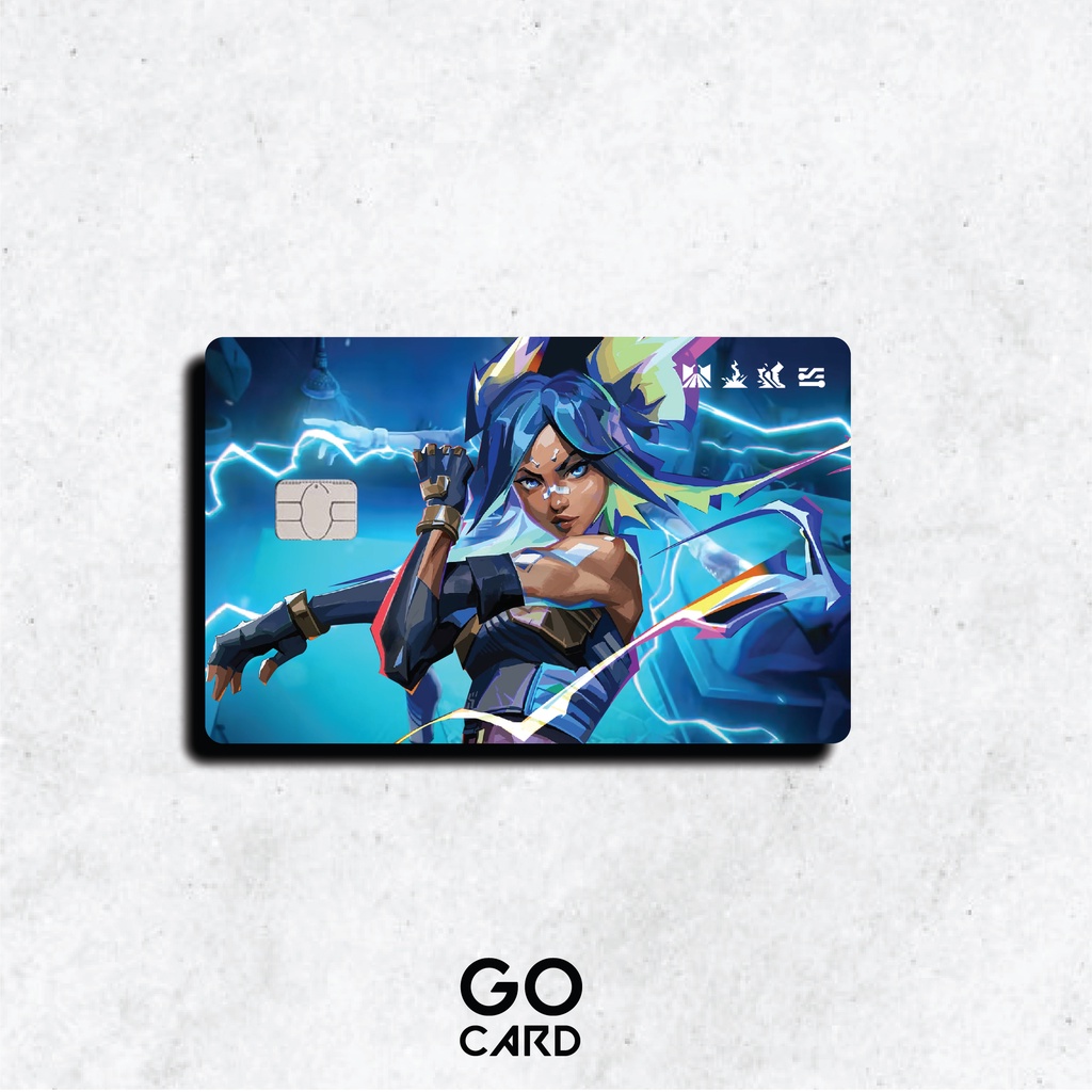 Valorant ATM Card Sticker Hologram Chip Emoney Flazz Sticker | Shopee ...