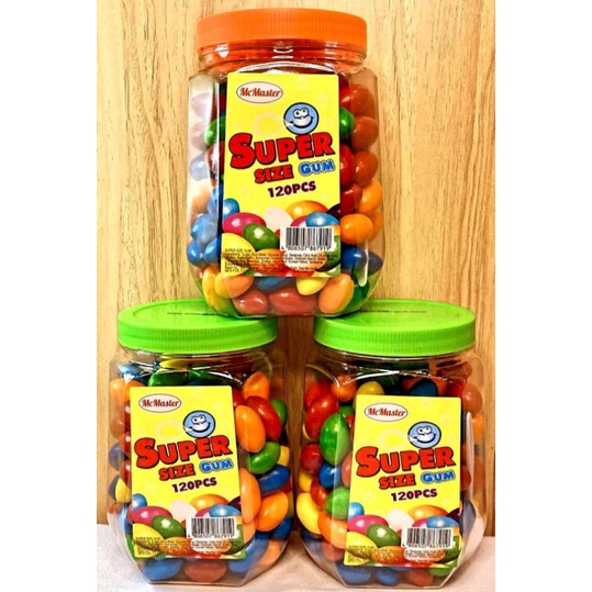 Super size Gum !!! 120pcs/Jar | Shopee Philippines